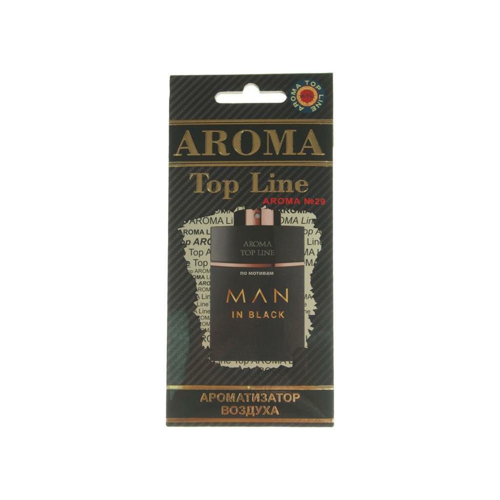Ароматизатор подвесной пластина (№29 Bvlgari Man in Black) TOP LINE