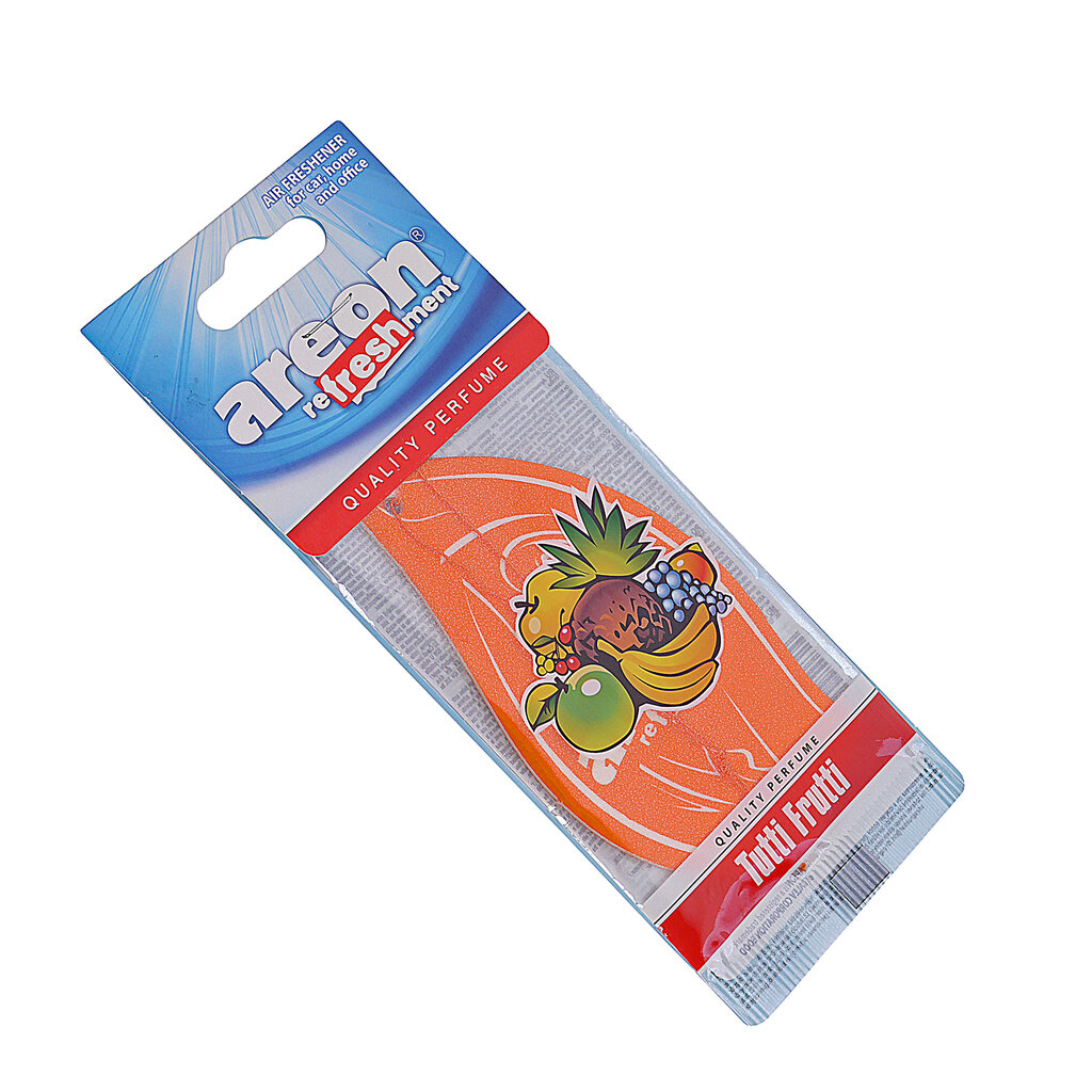 Ароматизатор подвесной пластина (тутти-фрутти) Refreshment Airplane AREON