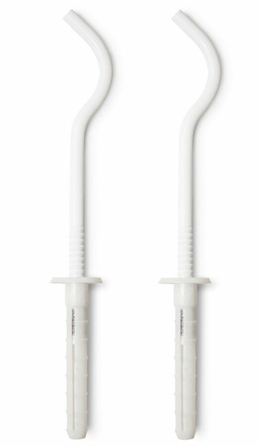 Кронштейн для радиатора с дюбелем 7х180мм белый (2шт)