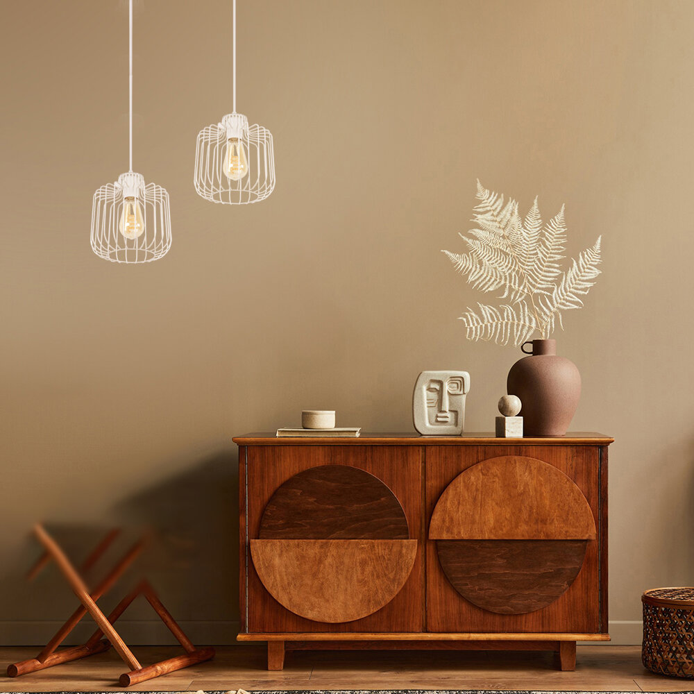 Светильник подвесной потолочный "Лофт", металл, , 220 В, 40 Вт, E27, , белый