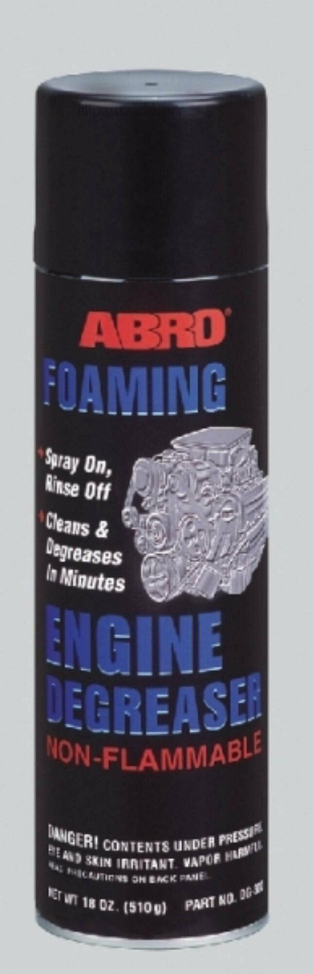 ABRO DG-300-R Очиститель двигателя пенный спрей 510 гр DG-300 ABRO DG-300-R ABRO DG-300-R