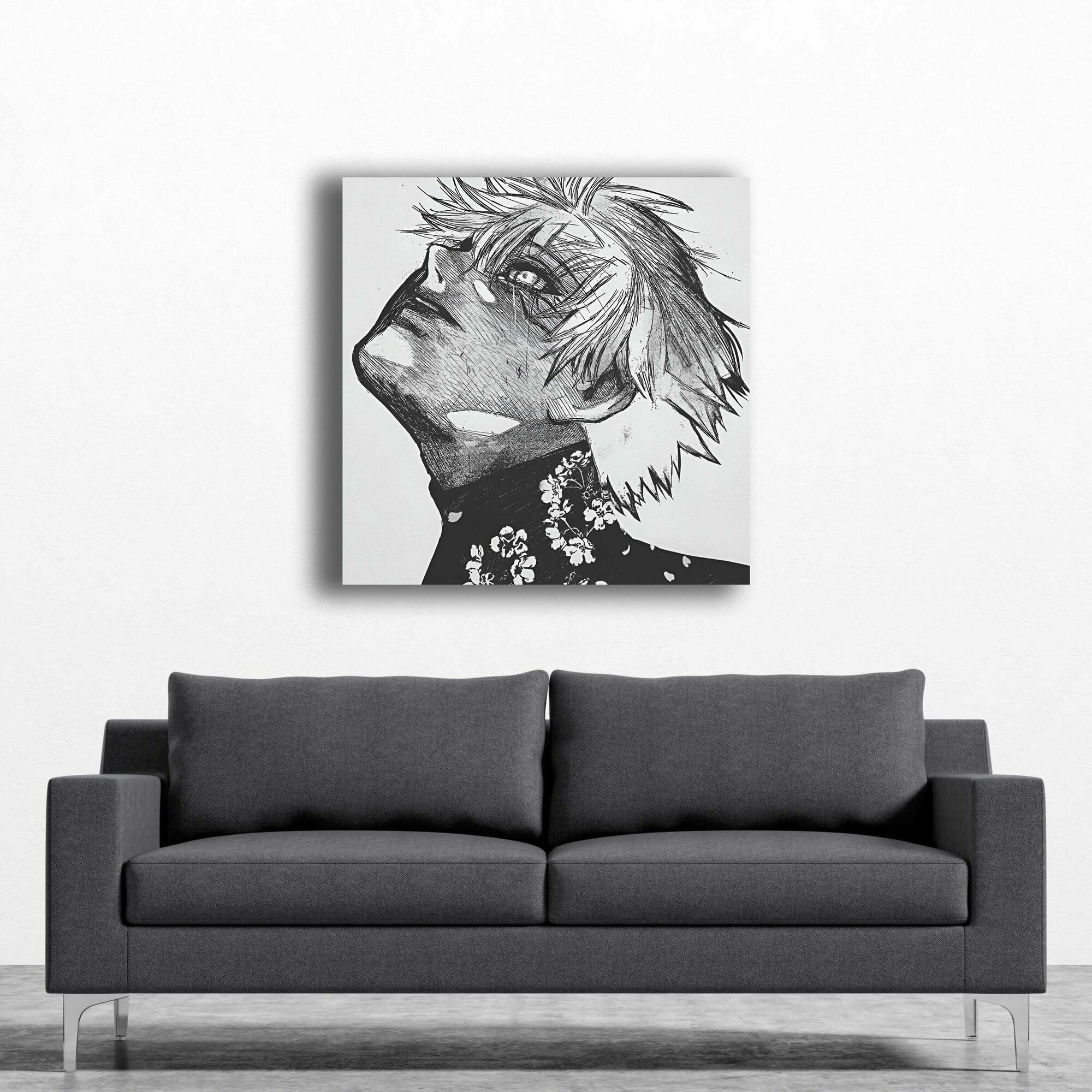 Интерьерная картина на холсте / dead inside / zxc 40*40