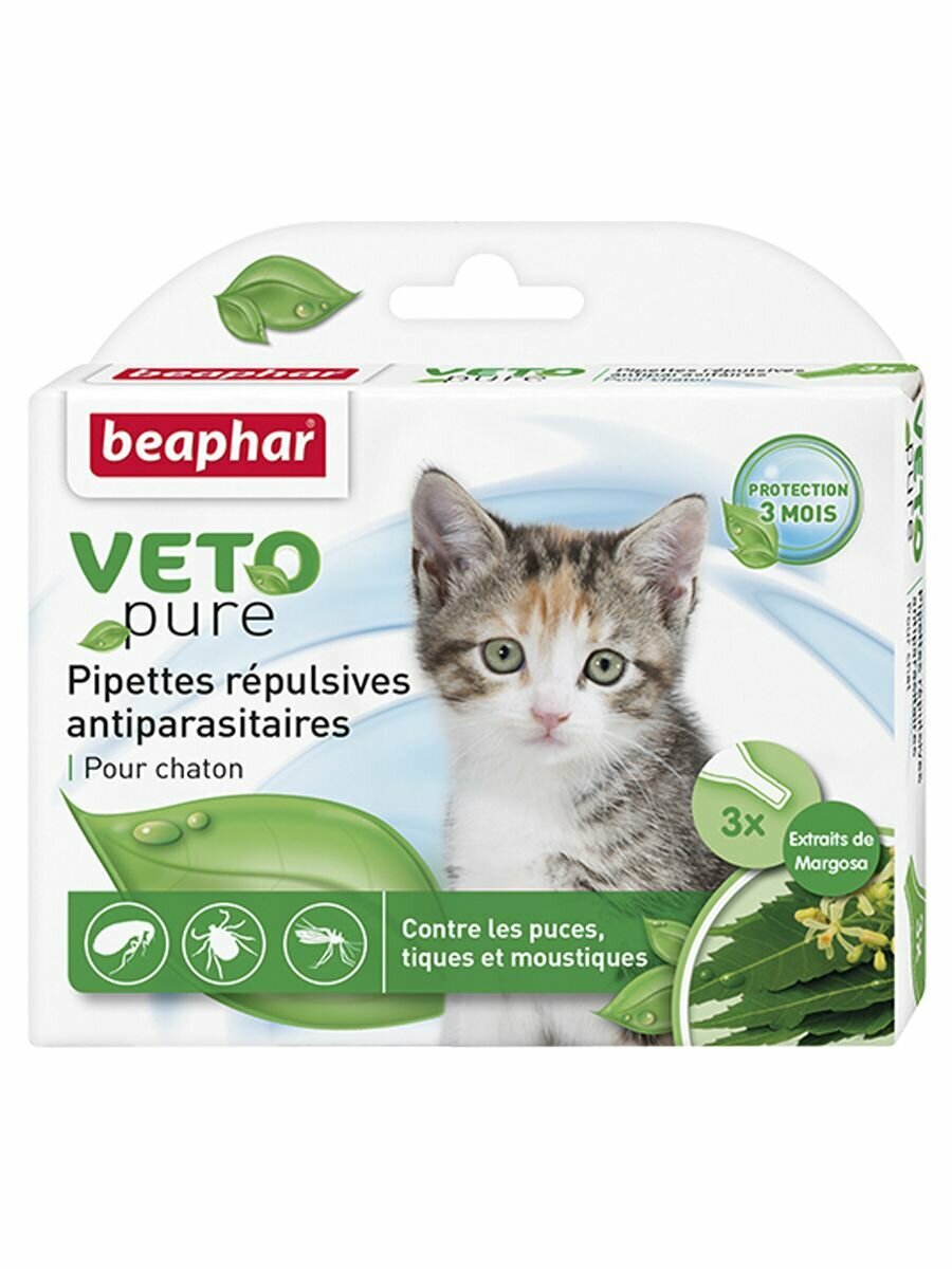 Капли от блох и клещей для котят