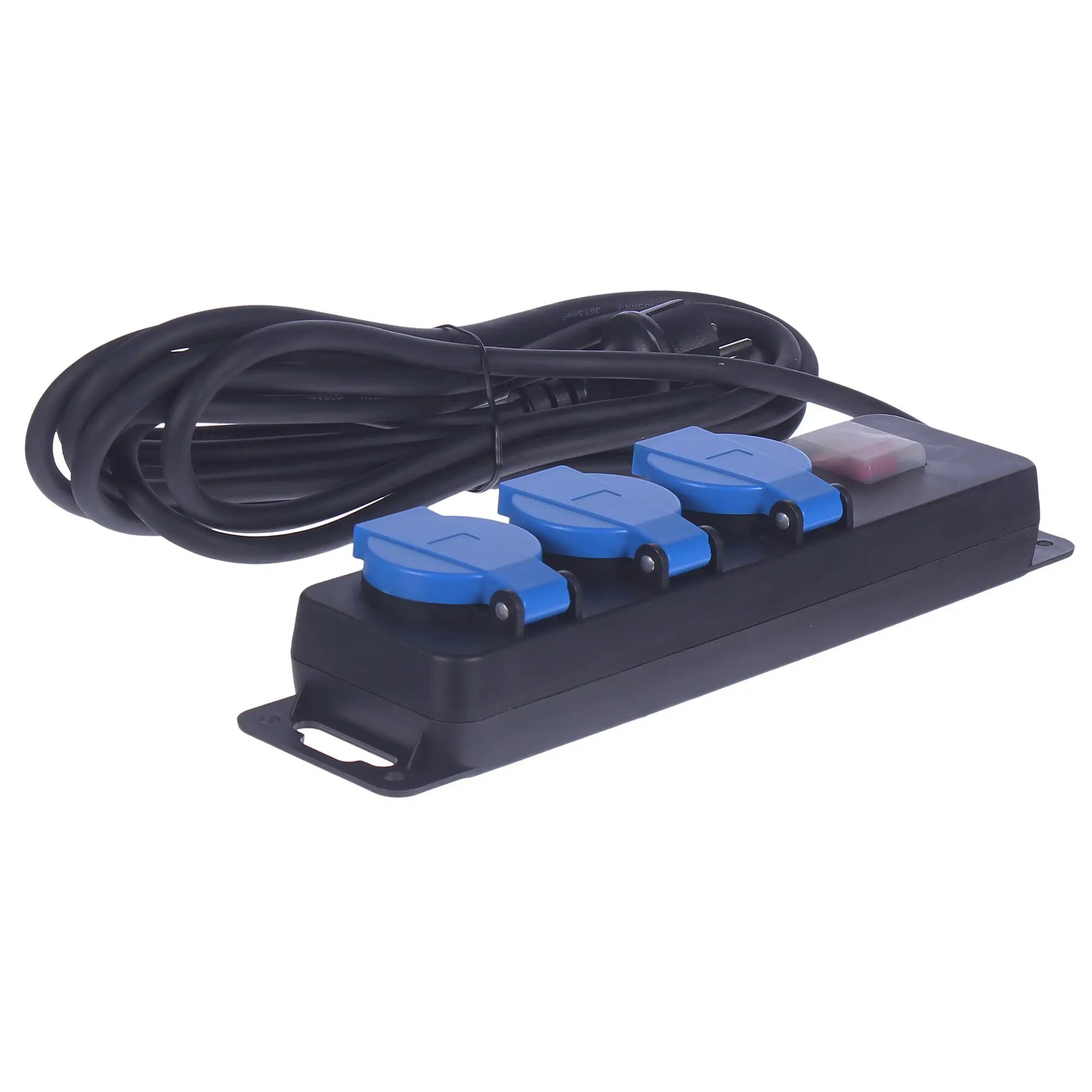 Удлинитель силовой Skybeam 3 розетки с заземлением 3x1.5 мм 5 м цвет черный