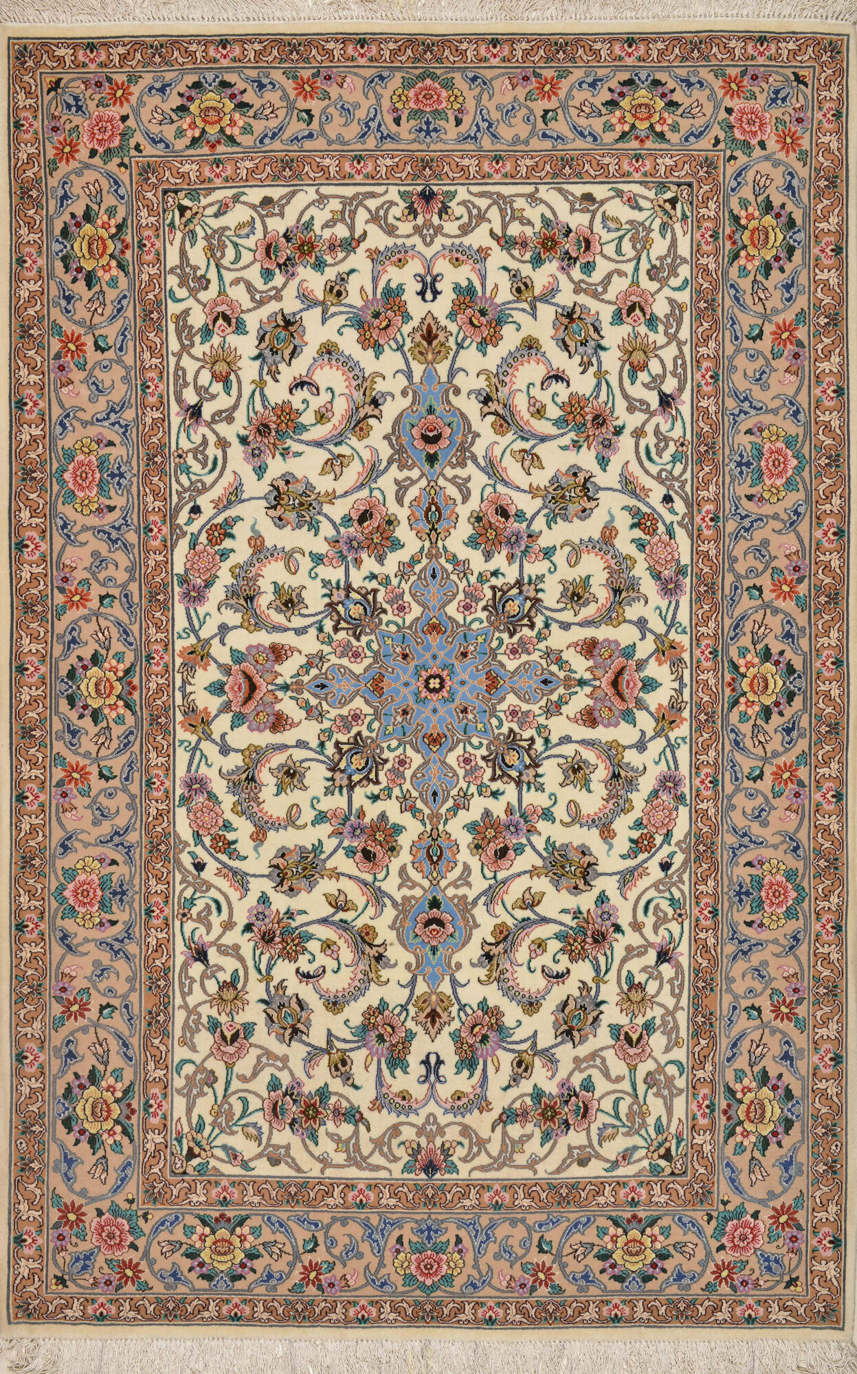 Персидский ковер Исфахан, из шерсти и шелка, Размер: 112х170 см.
