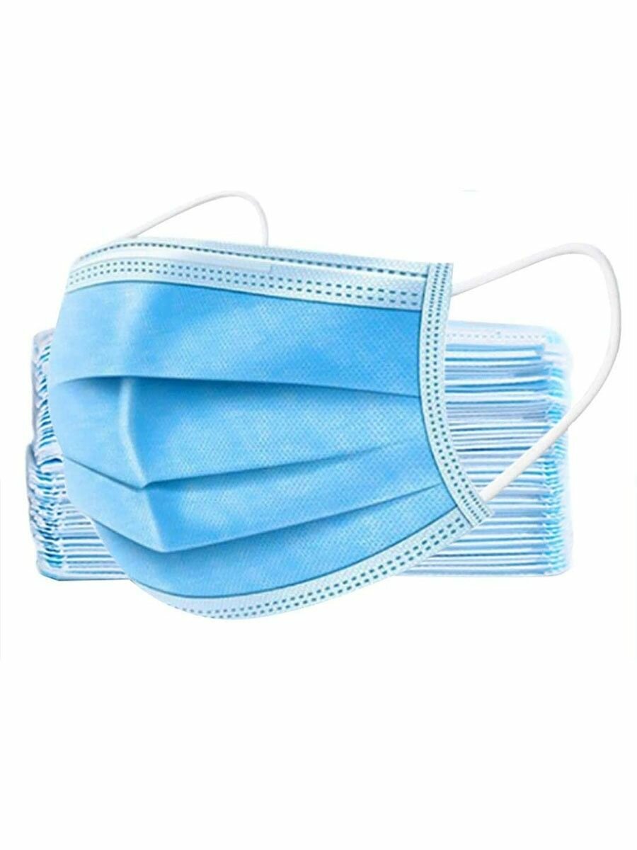Маска медицинская, гигиеническая, одноразовая, 50 штук