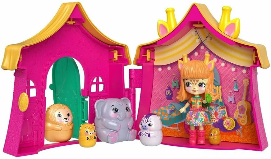 Mattel Enchantimals Набор игровой Домик-сюрприз Гризельды Жираффи