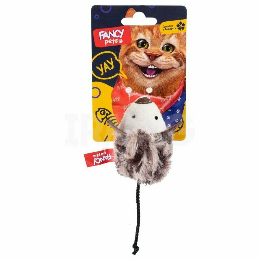 Fancy Pets Игрушка для кошек, Мышь, 7 см, 1 шт