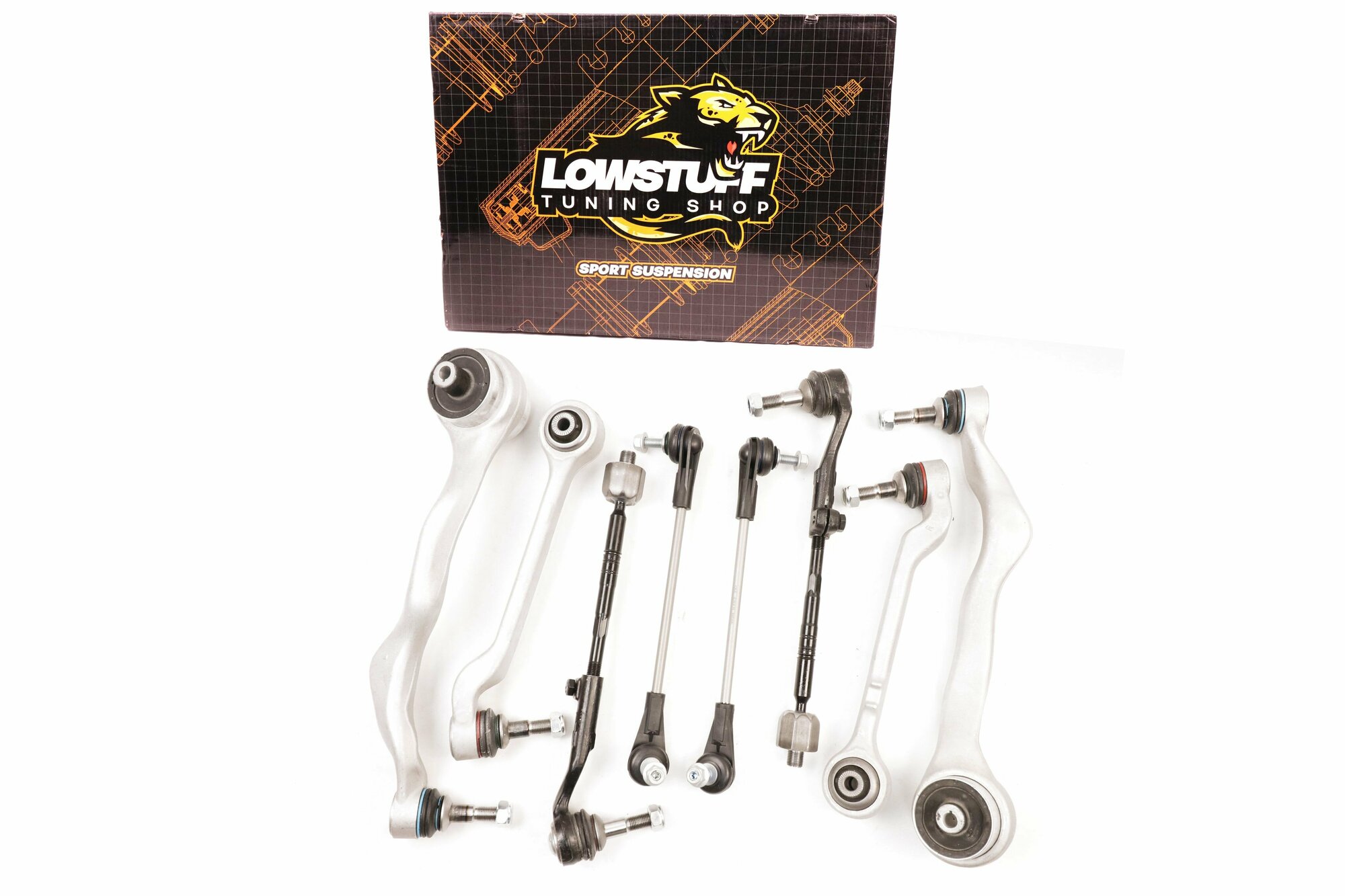 BMW F20 F21 F22 F23 F30 F31 F32 F33 F34 F36 RWD Комплект рычагов передней подвески LOWSTUFF 53BM0035 8 деталей