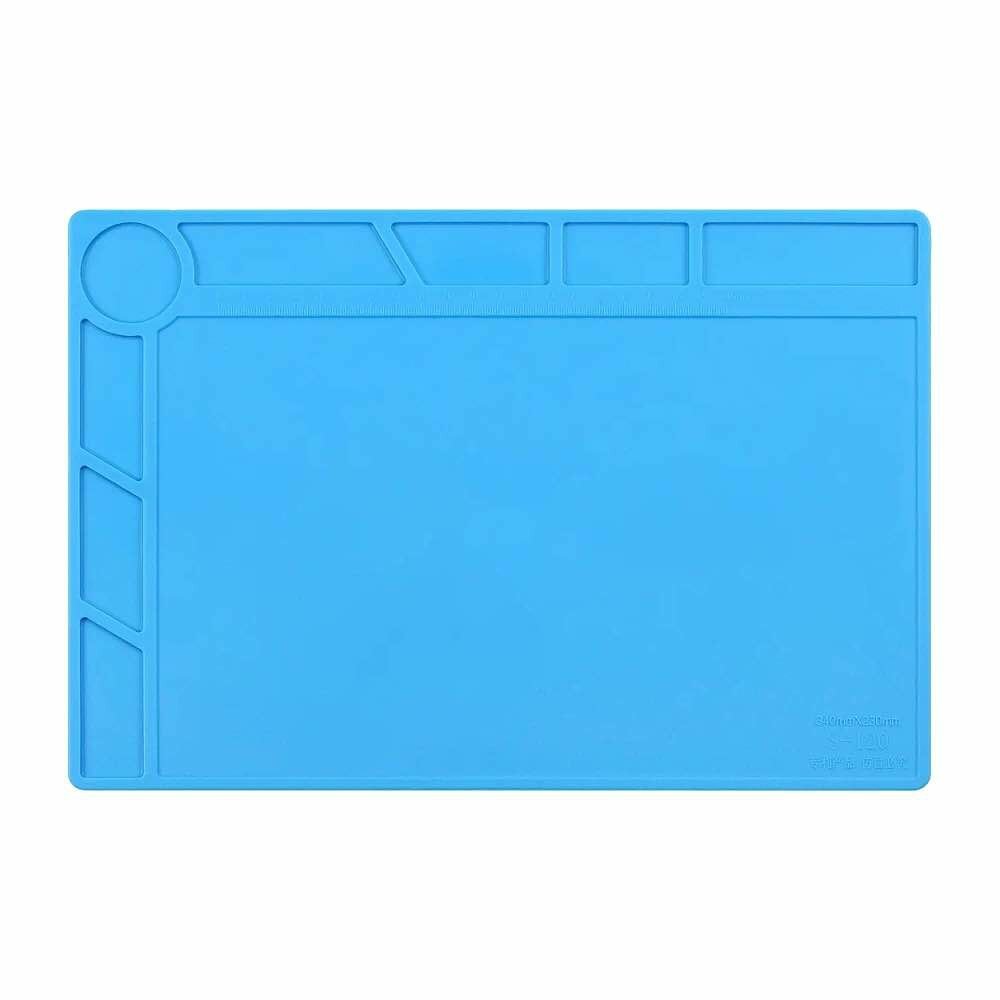 Коврик для пайки и ремонта электроники 340x230x3 мм, антистатический, термостойкий