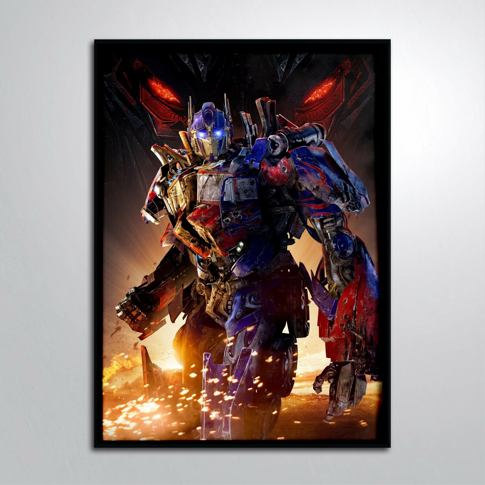 Постер без рамы/Трансформеры Месть падших Шайа ЛаБаф Меган Фокс Оптимус Прайм Transformers Revenge of the Fallen