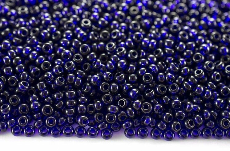 Бисер Preciosa Чехия №30110 темно-синий 10/0, 5 гр,1 шт.