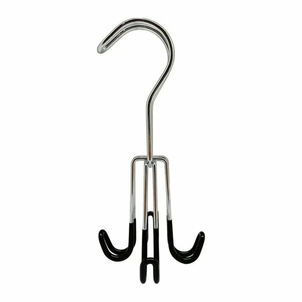 Вешалка для ремней Spaceo 8 см металл цвет чёрный