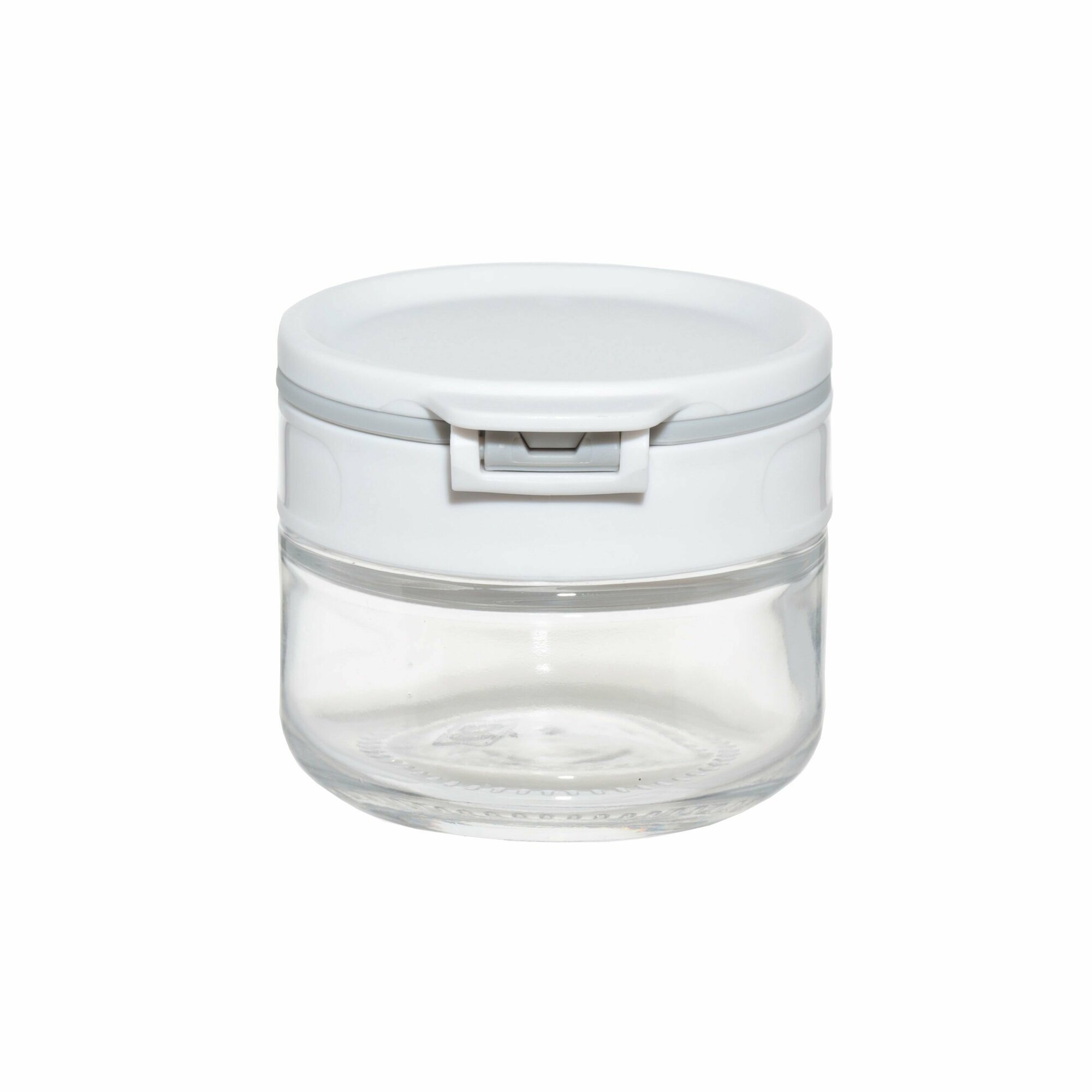 Емкость для специй, 5 см, с двойной крышкой, стекло/пластик, серая, Comfort light, Kuchenland