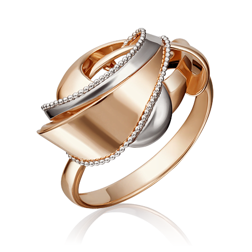 Кольцо, красное золото, 585 проба