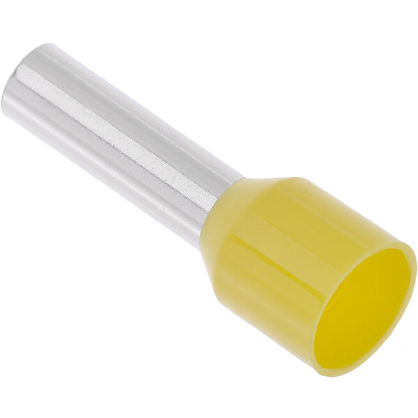 Наконечник 79449 НШВИ 6,0-12 медный 6мм2 втулочный изолированный на 1 провод, ПВХ (КВТ) (400 шт. в наборе)