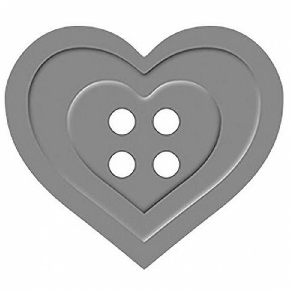 Efco 1775904 Дырокол с эмбоссингом "Пуговица сердце", 19 мм