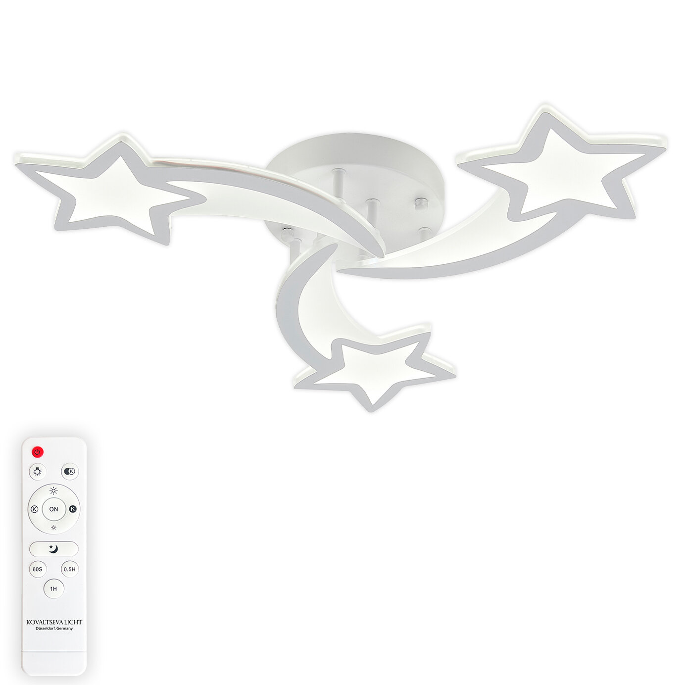 Люстра потолочная Natali Kovaltseva LED LAMPS 81402 Simply 80Вт Белый 3000 / 4300 / 6500К