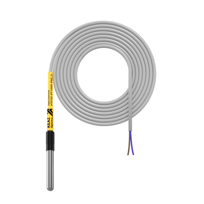 Датчик температуры канальный OptiSensor HTF50-PT1000-PVC-2, КЭАЗ 284695 (1 шт.)