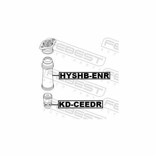 Амортизатор подвески задний для автомобиля Hyundai, FEBEST KD-CEEDR (1 шт.)