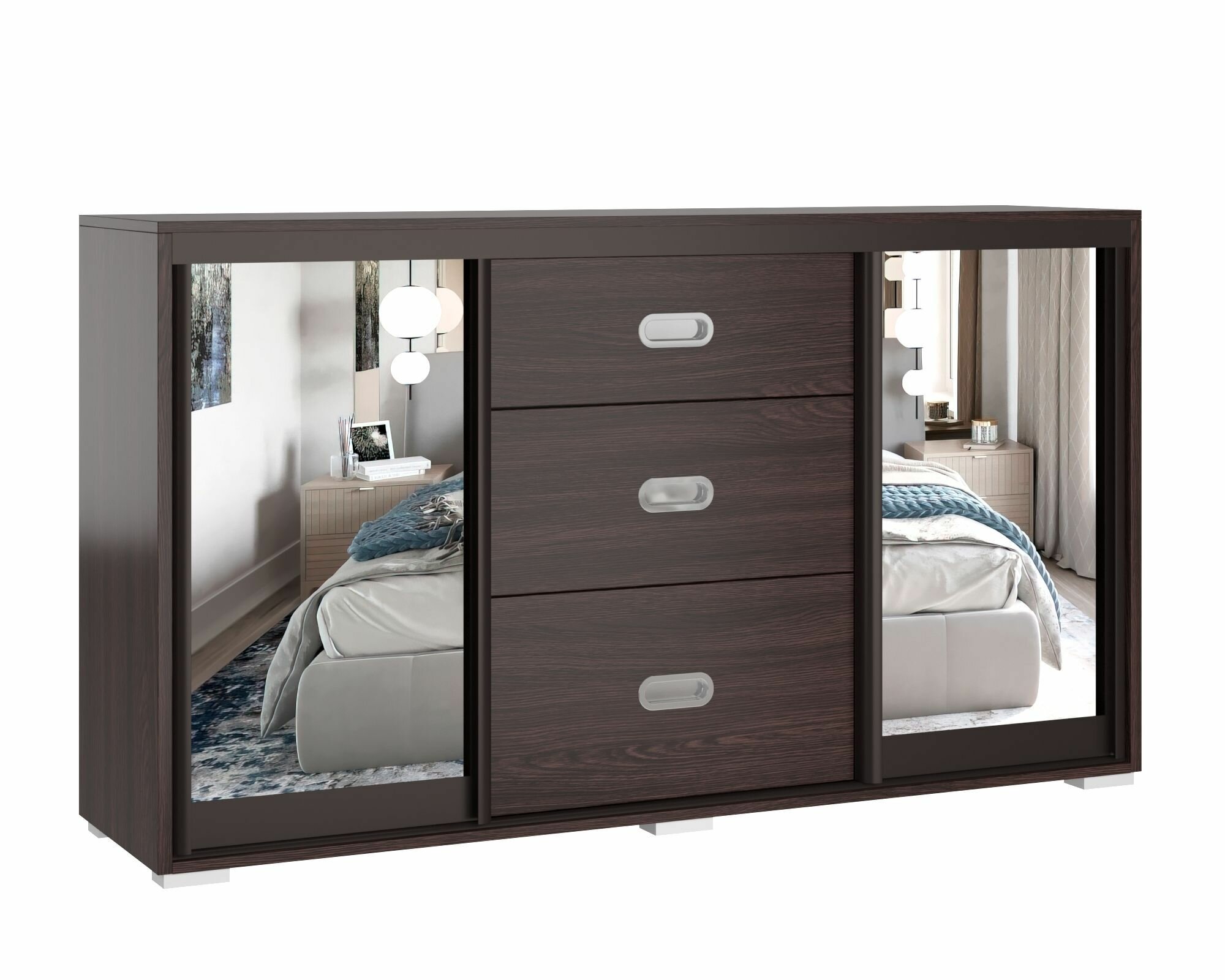 Комод для вещей "Рубин 3" 150х85х45, венге цаво