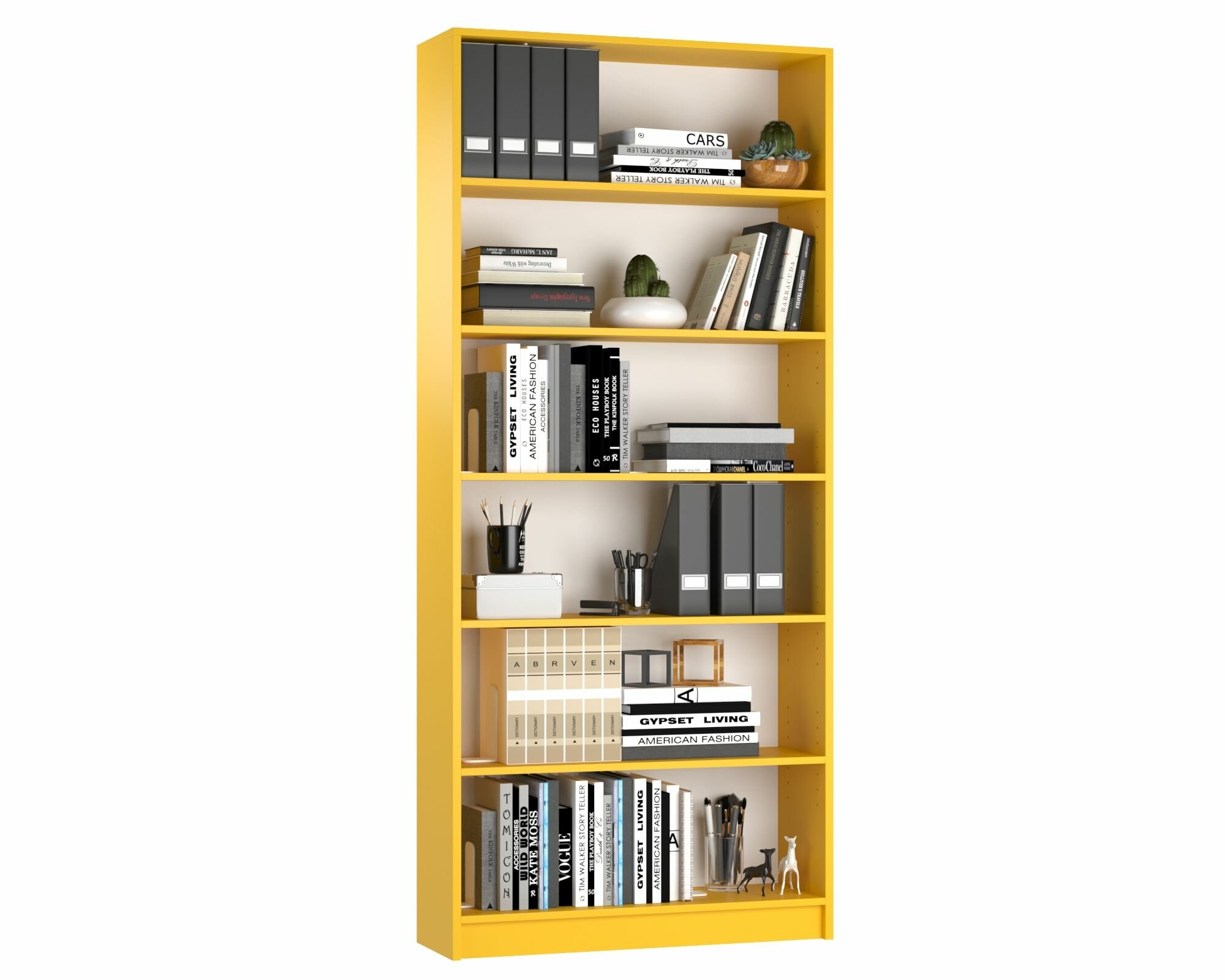 Стеллаж для книг с полками Мебель на Руси "Билли" 80х202х28, солнечный свет