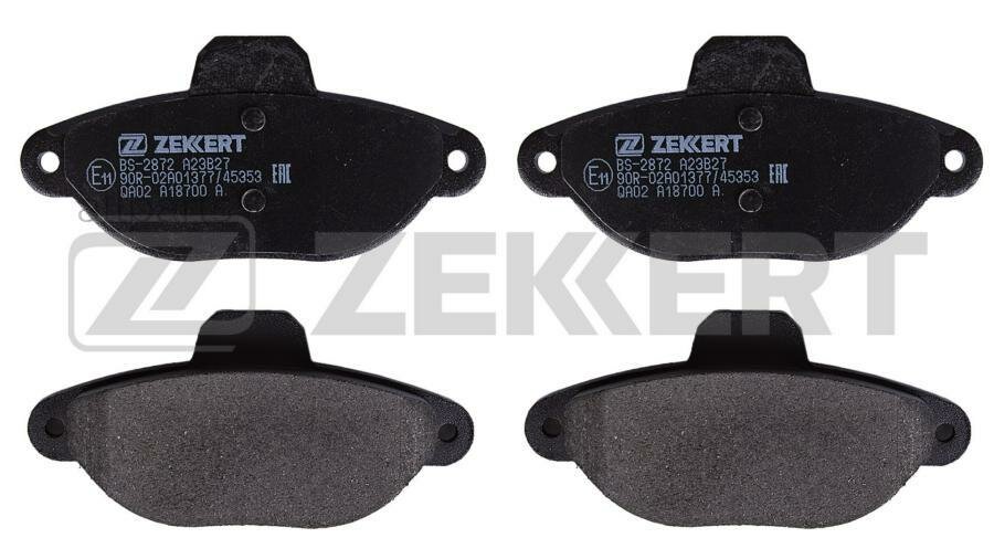 ZEKKERT BS-2872 Колодки торм. диск. передн. Fiat Panda (169) 03- Punto (176 176_ 188 188AX) 93- Seicento (187) 97-