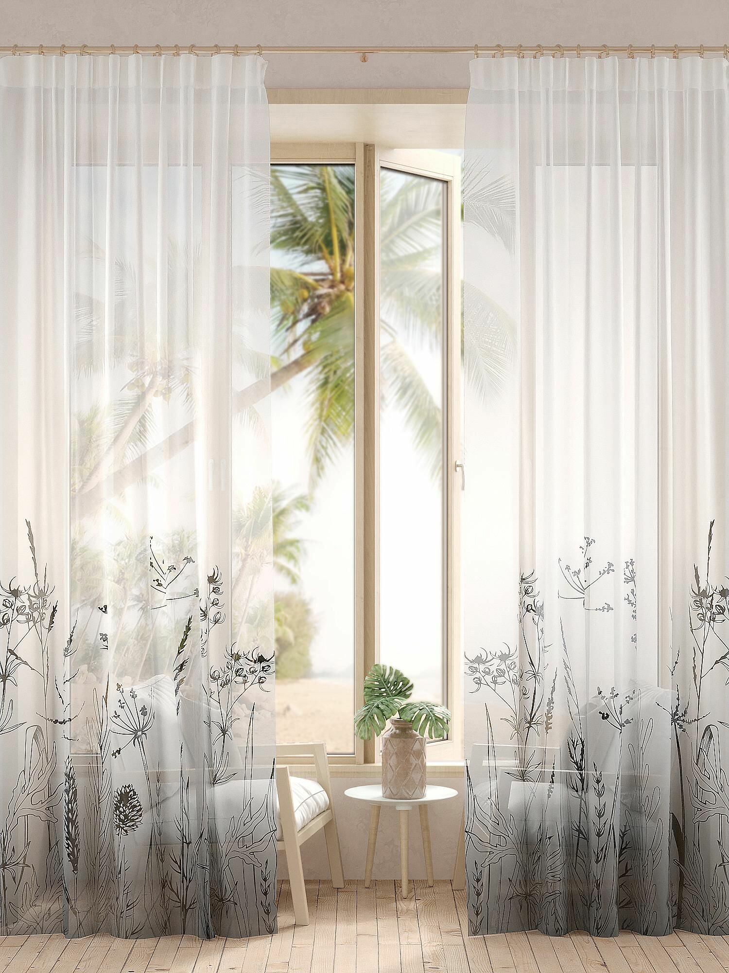 Комплект штор Comfy Way 150х250 см / шторы в комнату 2 шт / Санфрион