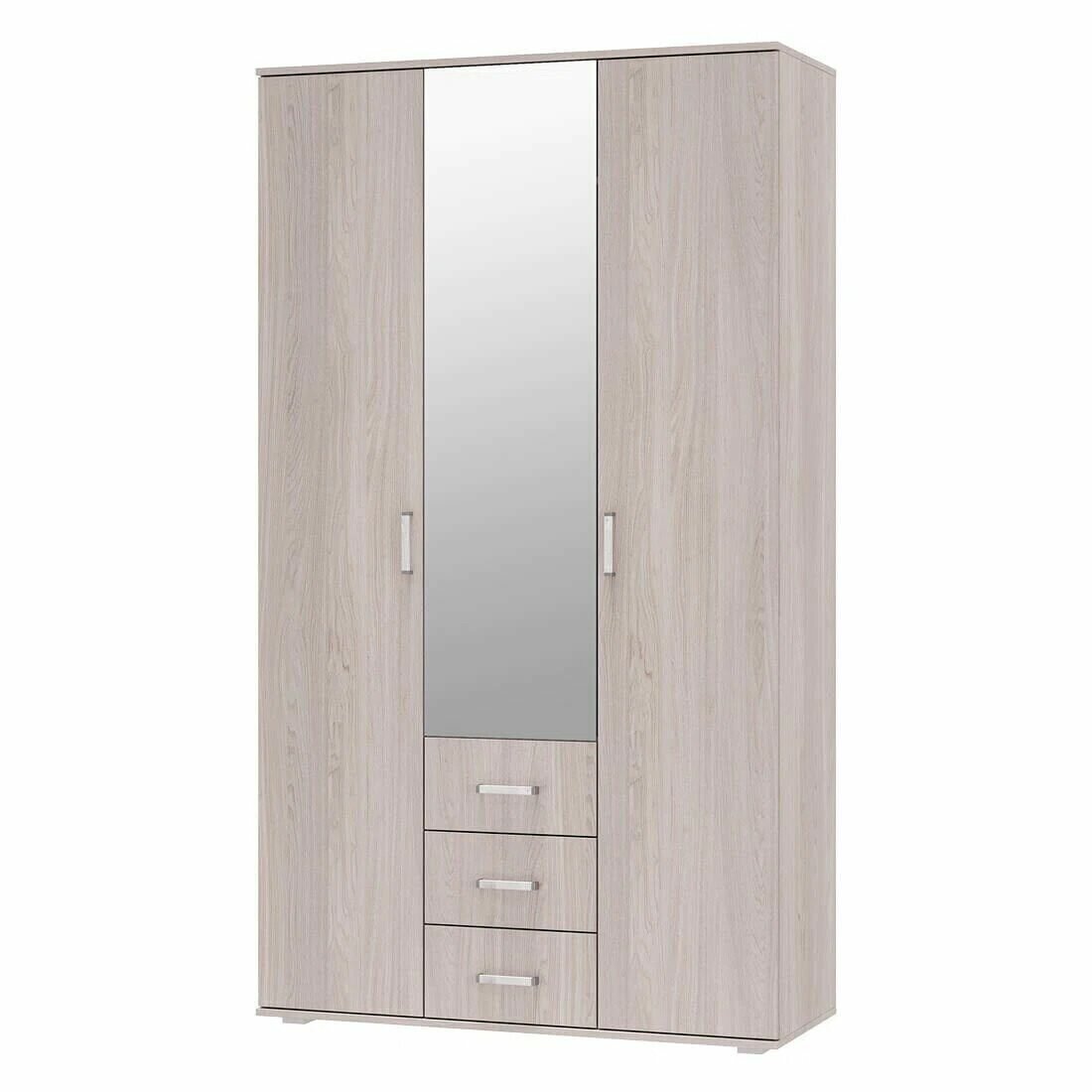 Шкаф для одежды трехдверный «Белла», ясень белый (1200х470х2120)