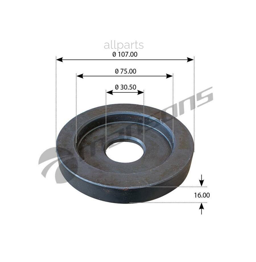MANSONS 600019 шайба болта рессоры !(м) фасоная D30xD75xD107x16mm \Scania 3-serie