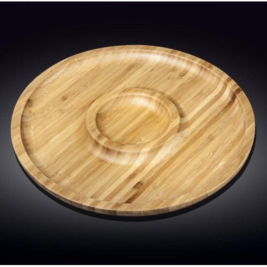 Блюдо Wilmax England 2-х секционное 50 см бамбук