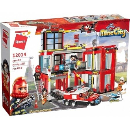 Конструктор Qman Mine Сity 12014 Пожарно-спасательное бюро