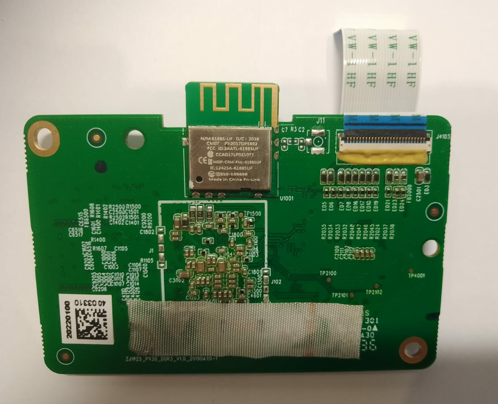 Материнская плата для робота - пылесоса Yeedi DVX24 (ECOVACS ZJ1825_PX30_DDR3_V1.0_20190420-1) + Wi Fi модуль