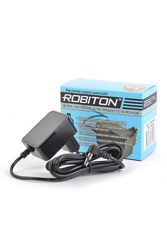 Блок питания ROBITON ID5.5-500S 5.5V-0.5A 4.8x1.7 (+)