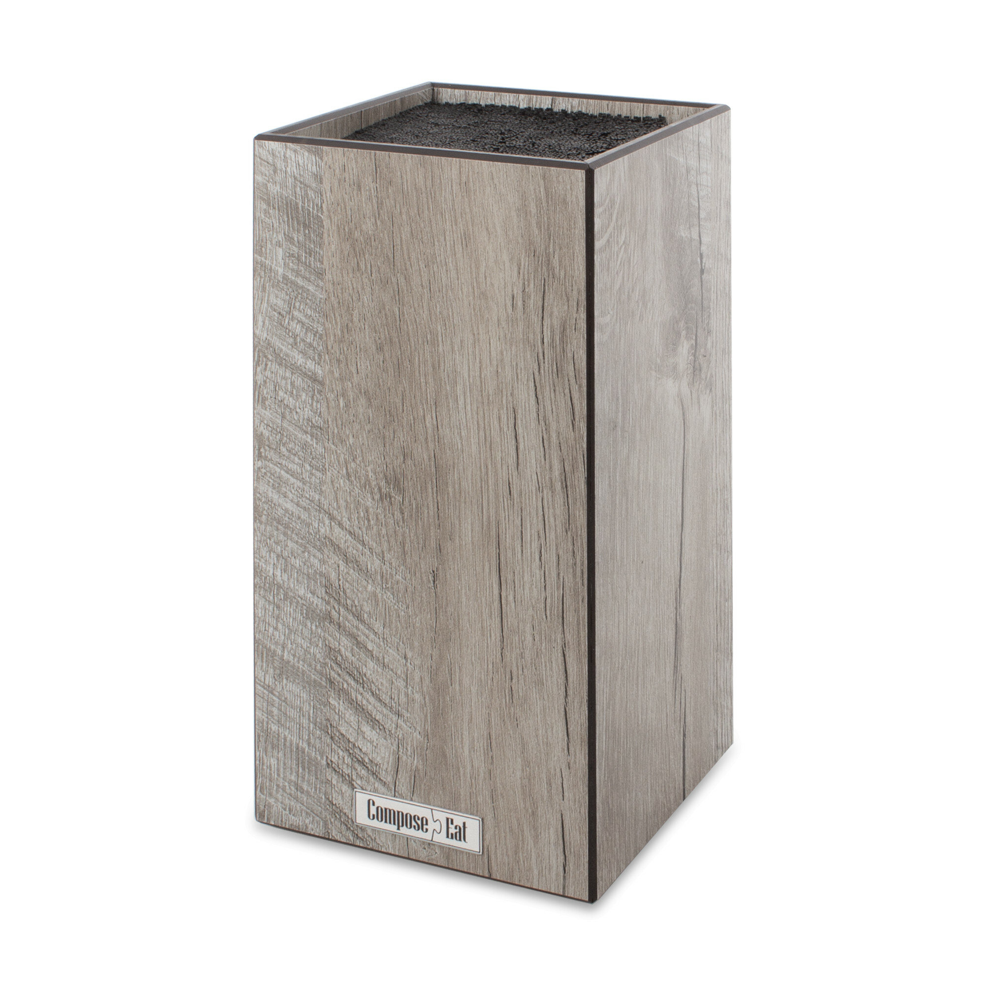 Подставка универсальная для кухонных ножей, 11x11x24 см, дуб светлый, композитный материал PDN110523LS6 Fashion