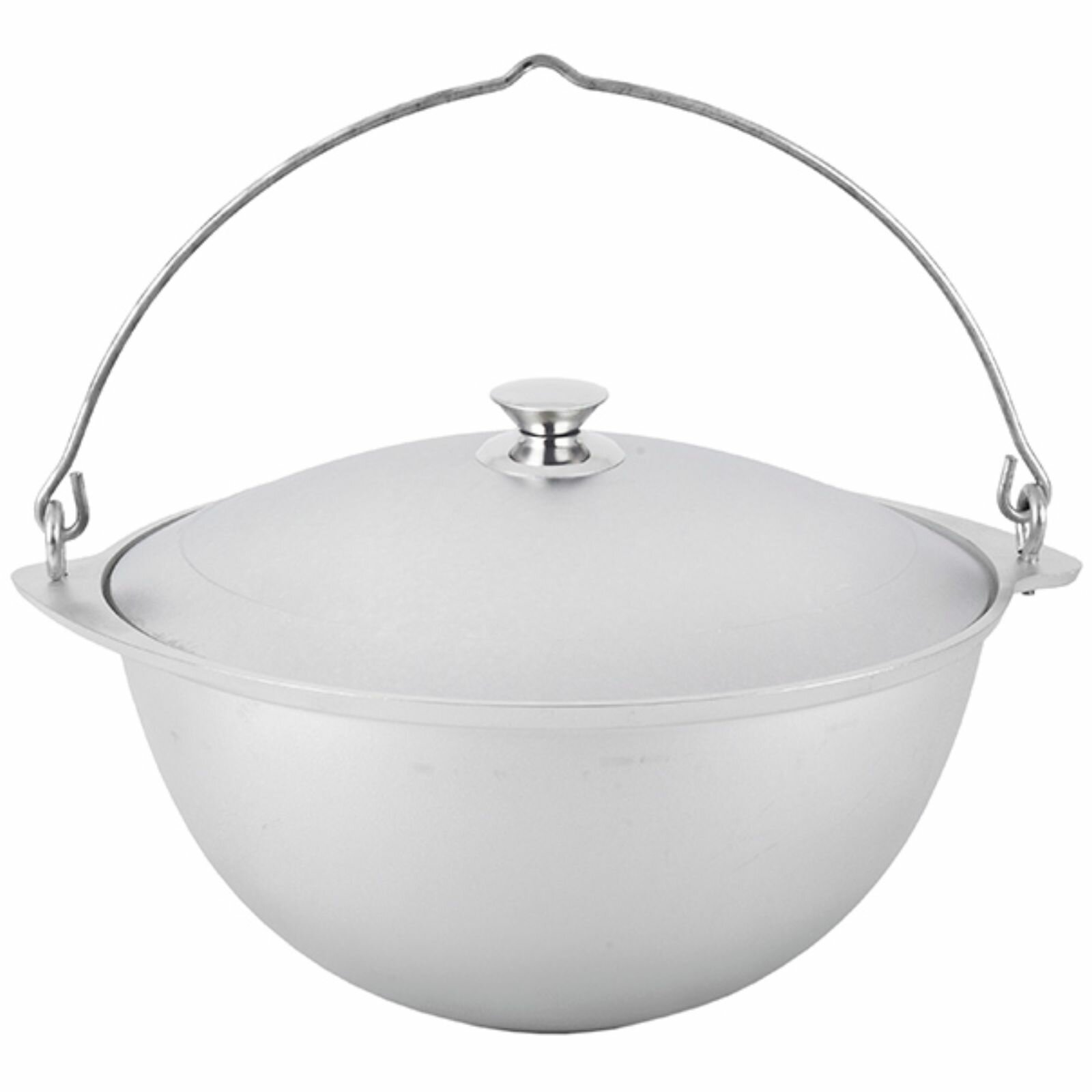 Казан Походный 9л d370 h165 Мет/Кр Полукруглое Дно Литой Алюминий Kukmara