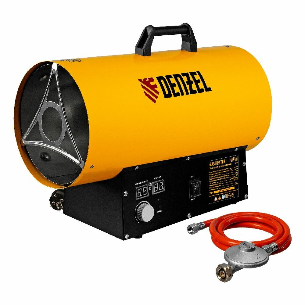 Газовая тепловая пушка GHG-30i, 30 кВт, цифровой термостат, пропан-бутан Denzel 96471