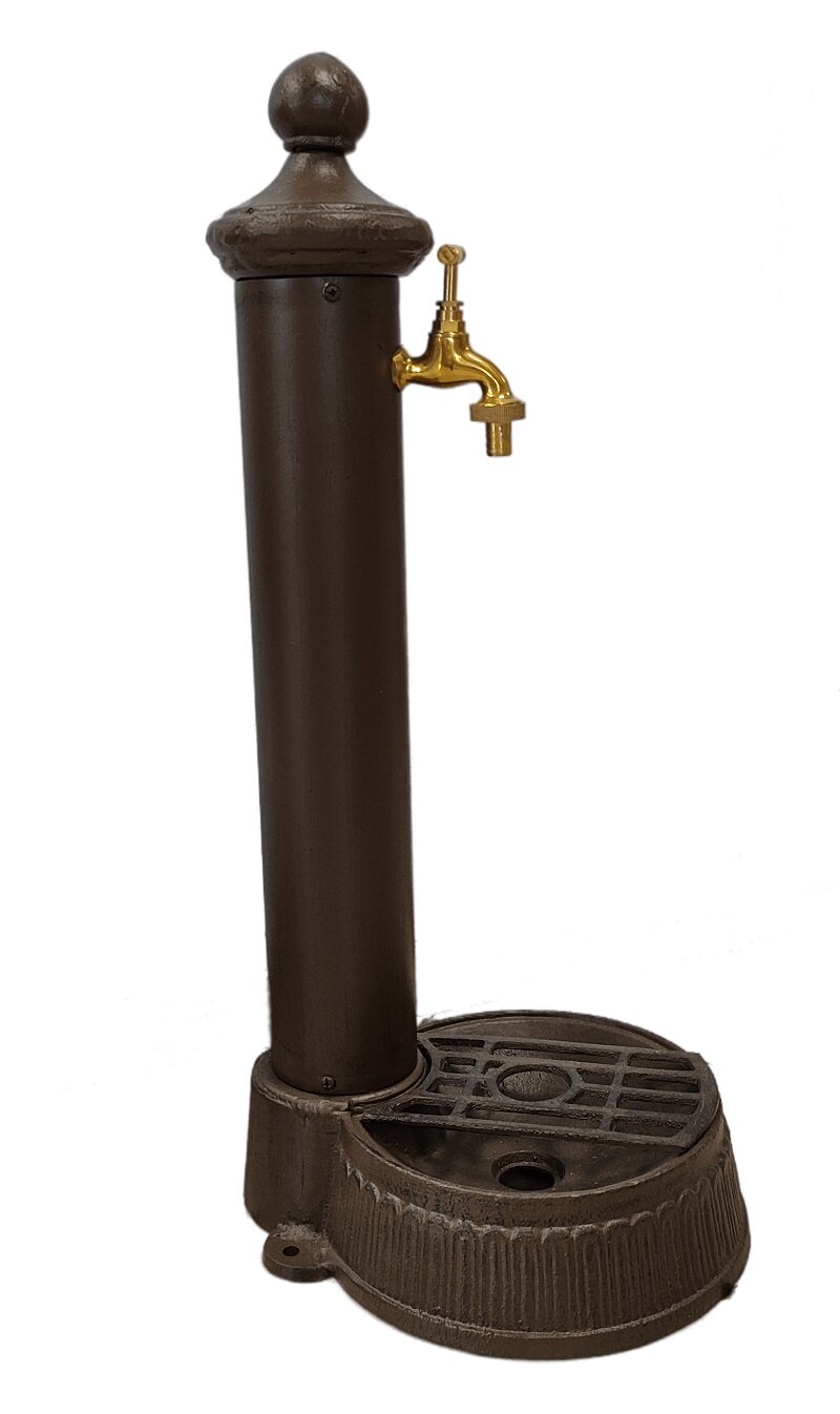 Садовая колонка для воды из алюминия GLQ 788 (Brown), цвет коричневый