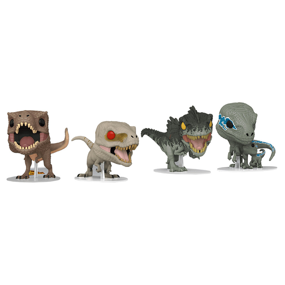 Фигурка Funko POP! Movies Jurassic World 3 Tyrannosaurus/Atrocir./Giganotos./Velocir (Exc) 4 шт