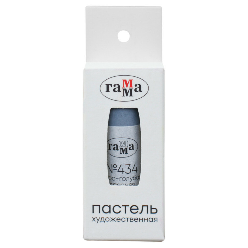 Пастель художественная Гамма, серо-голубая средняя №434, картон. упак, европодвес, 366894