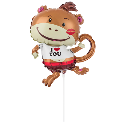 Шар ненадутый К М/фигура (минифигура) ILY Обезьянка