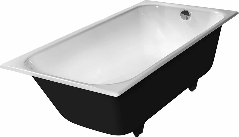 Ванна Wotte Start, чугунная, противоскользящая, белая, прямоугольная