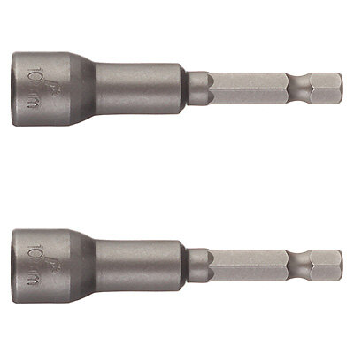 Адаптер для болтов и саморезов Практика (035-141) 10 мм L65 мм магнитный шестигранная головка (2 шт.)