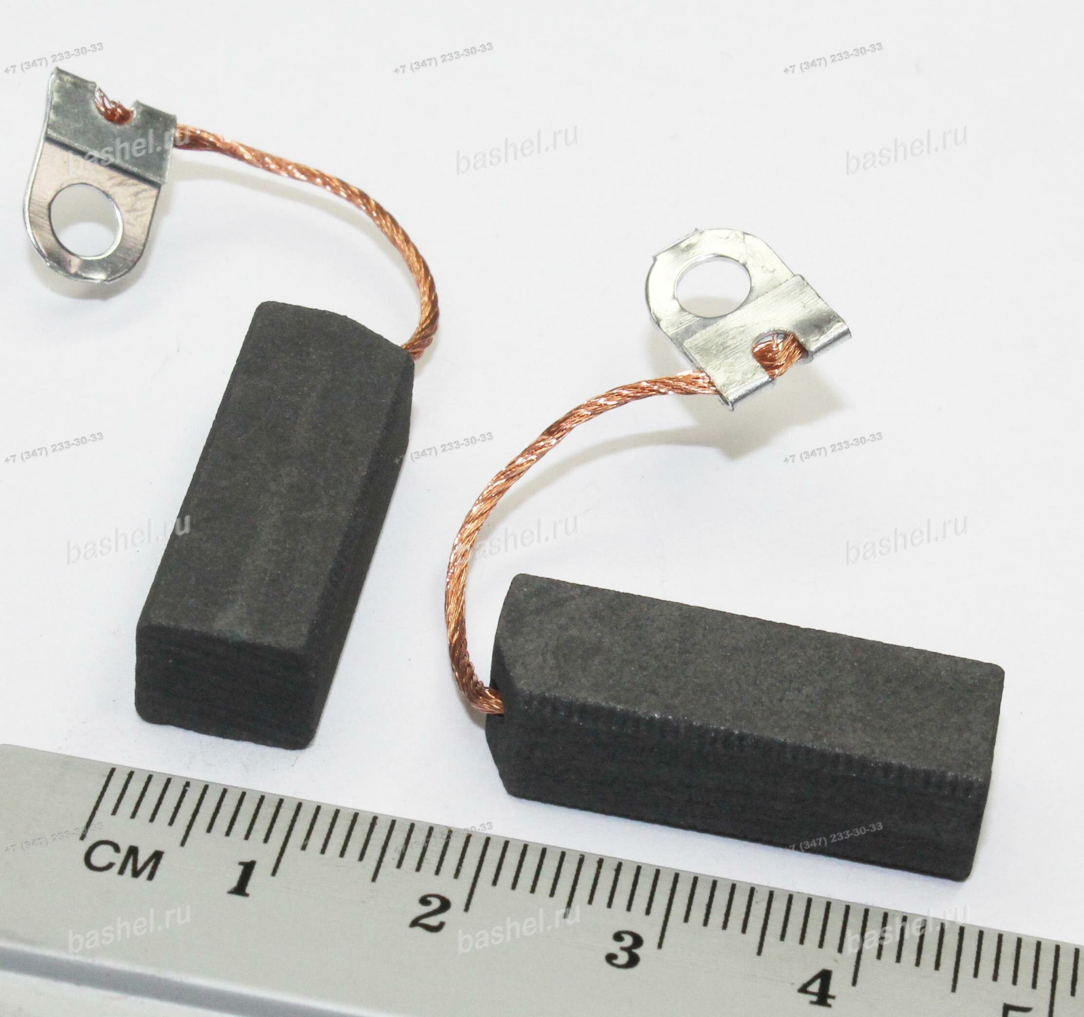 Щетки угольные (8*10 мм) поводок-флажок (Зернодробилка колос), ( пара )