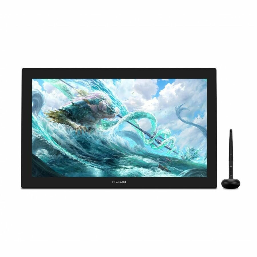 Планшет графический HUION Kamvas Pro 24, 4K, A3, 5080 линий на дюйм, черный