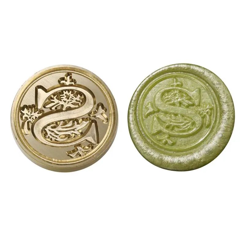 Медный набор штампов для сургуча A-Z 26 букв S