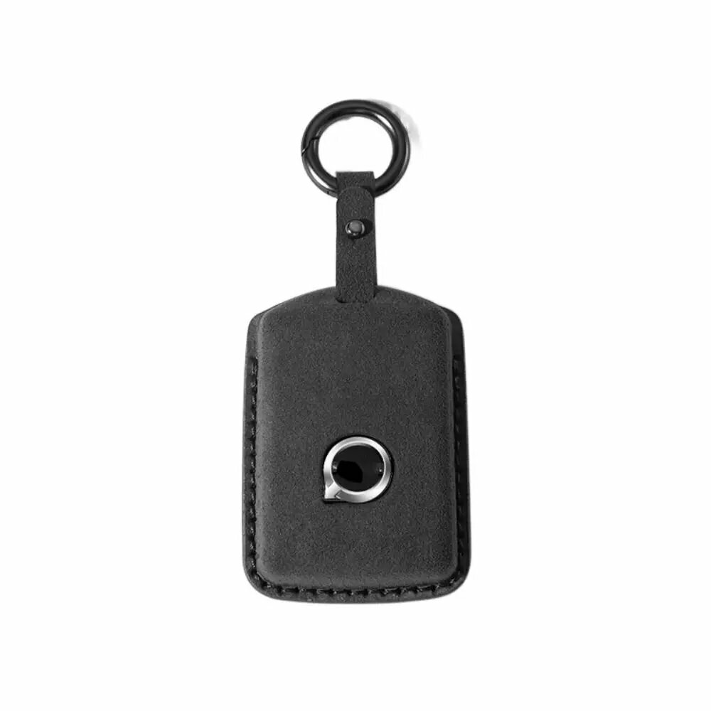 Кожаный чехол для ключа Volvo Black round buckle