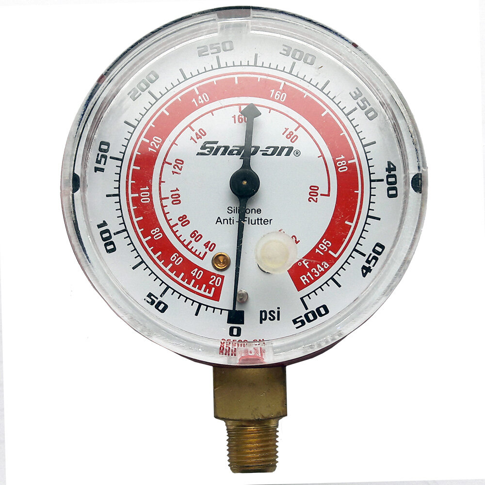Манометр Snap-on 0-500PSI высокого давления для фреона R-134, R-12, резьба 1/8"NPT ACTR4150-3