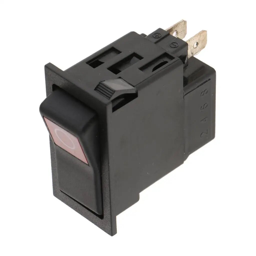 DC12V-24V 2-контактный кулисный переключатель ВКЛ/выкл с красным светом для грузовика и автомобиля