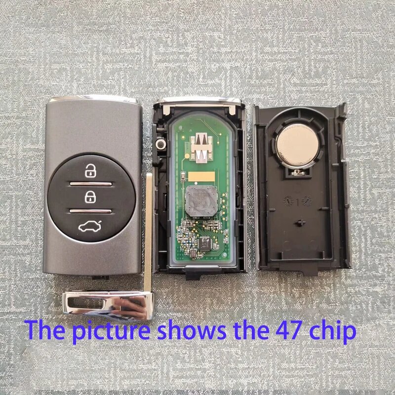 Оригинальные умные ключи для Chery TXT new Tiggo 7 Tiggo 5X EXEED LX Smart Keyless Go 433Mhz с чипом 4A/47 EXEED grey-47chip